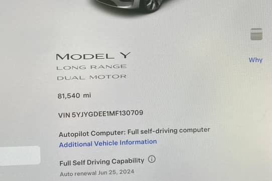 2021 Tesla Model Y Long Range AWD VIN: 5YJYGDEE1MF130709 for Sale ...