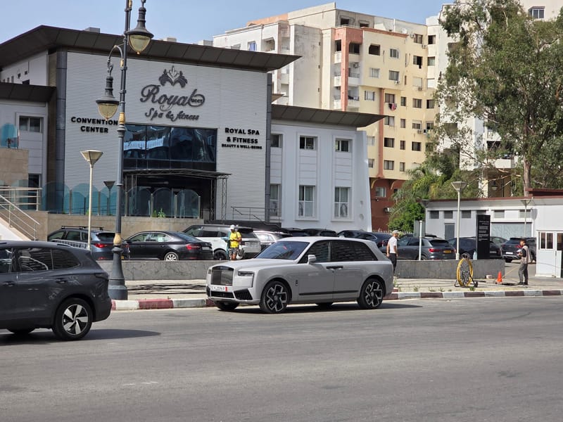 Rolls-Royce cullinan street parked in Tangier Morocco in the ...