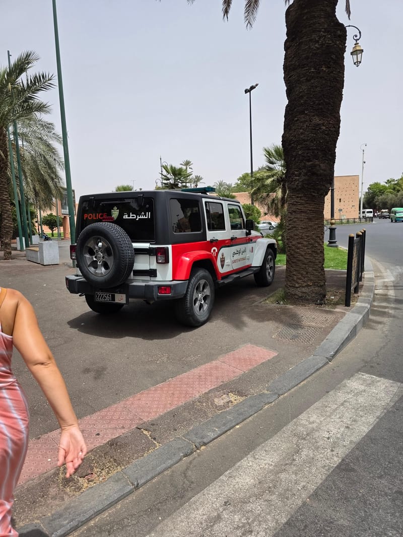 Jeep Wrangler police vehicle in Marrakesh Morocco. in the Carspotting ...